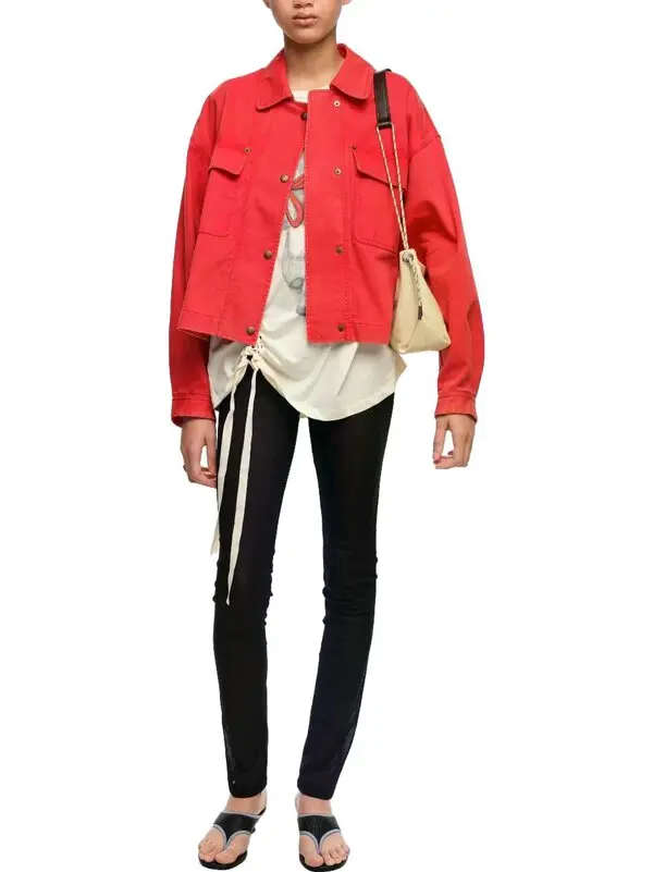 Bimba Y Lola Cropped Jacket - Red