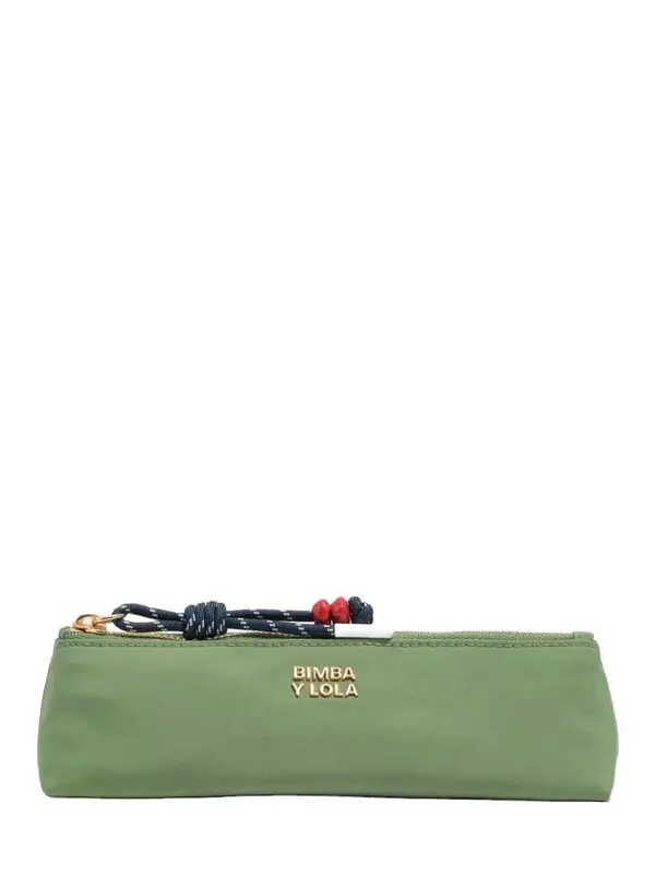 Bimba Y Lola Cord Detail Makeup Bag - Green