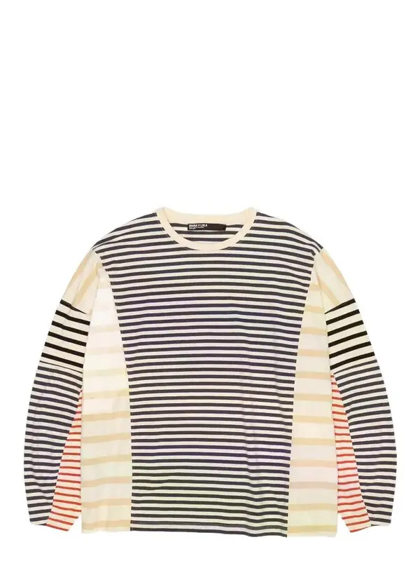 Bimba Y Lola Multicolour Striped Oversize T-shirt - Blue