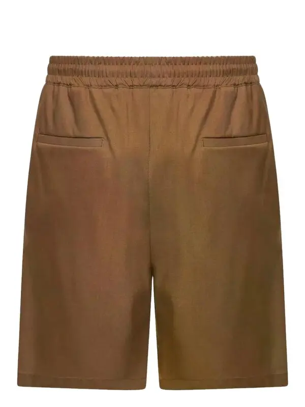 D4.0 Pleated Shorts - Brown