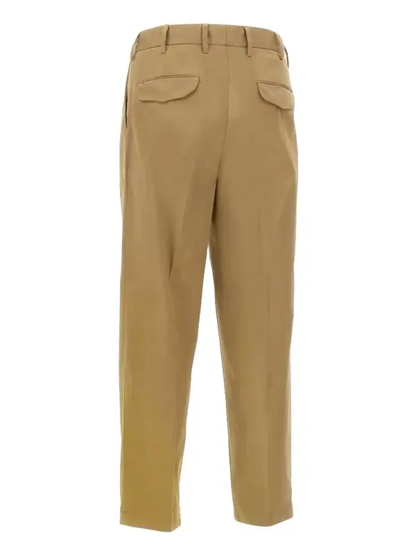 MYTHS Pleats Flap Trousers - Neutrals
