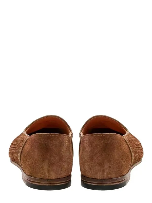 Premiata Interwoven Suede Loafers - Brown