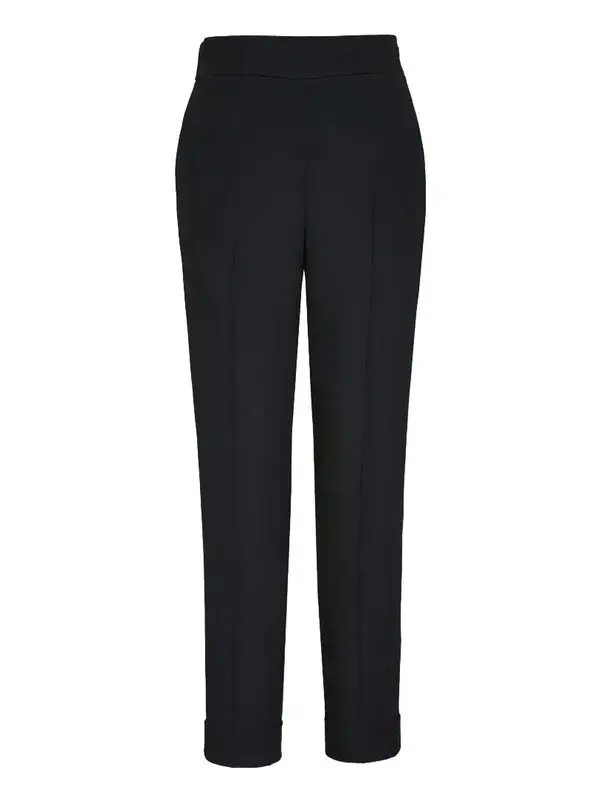 Akris Chris Cuffed Trousers - Black