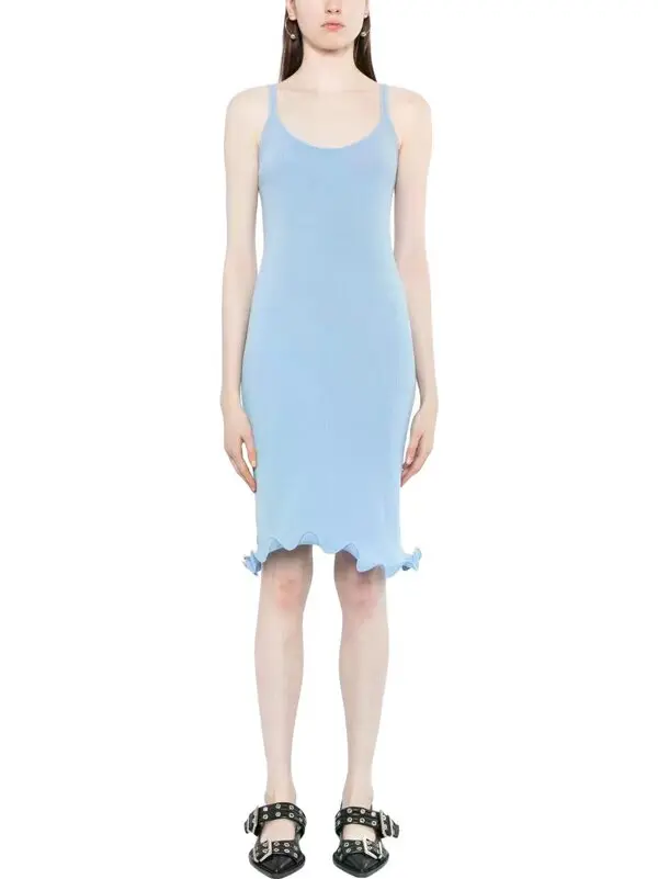 JNBY Budding-hem Mini Dress - Blue