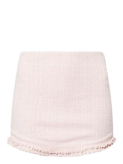 Devon Windsor Bianca Woven Mini Skirt - Rose Cream