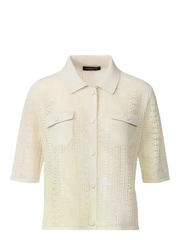 Fabiana Filippi Open-knit Shirt - Neutrals
