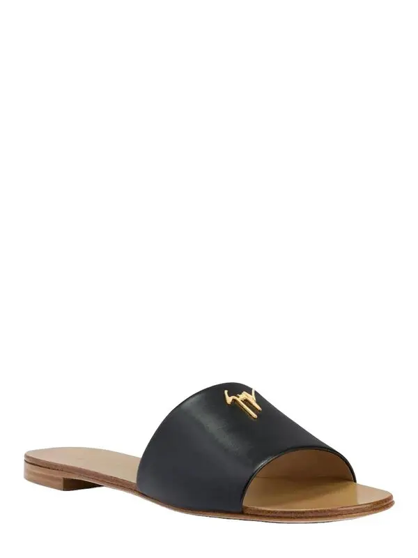 GIUSEPPE ZANOTTI Shirley Flat Sandals - Black