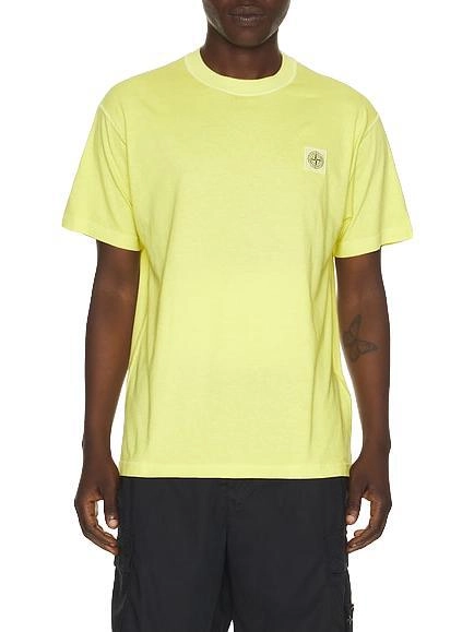 Stone Island Garment Dyed T-shirt - Lemon