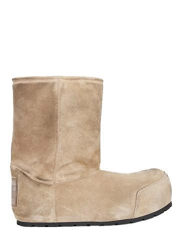 Balenciaga Suede Dumbo Boots - Beige