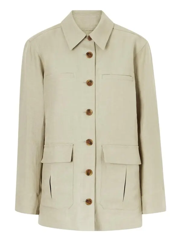 HEIRLOME Barn Linen Jacket - Neutrals