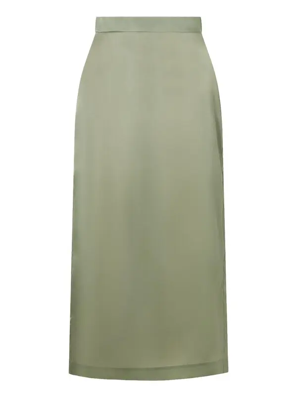 HEIRLOME Irene Silk-organza Maxi Skirt - Green