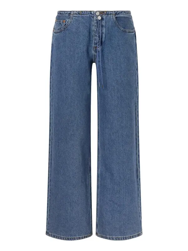 Still Here Cool Wide-leg Jeans - Blue