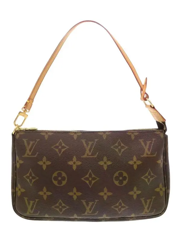 LOUIS VUITTON Monogram Pochette Accessoires Shoulder Bag - Brown