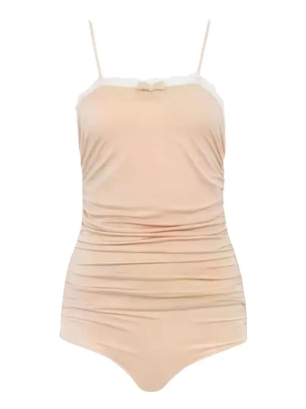Chloé Lace-trim Bodysuit - Neutrals