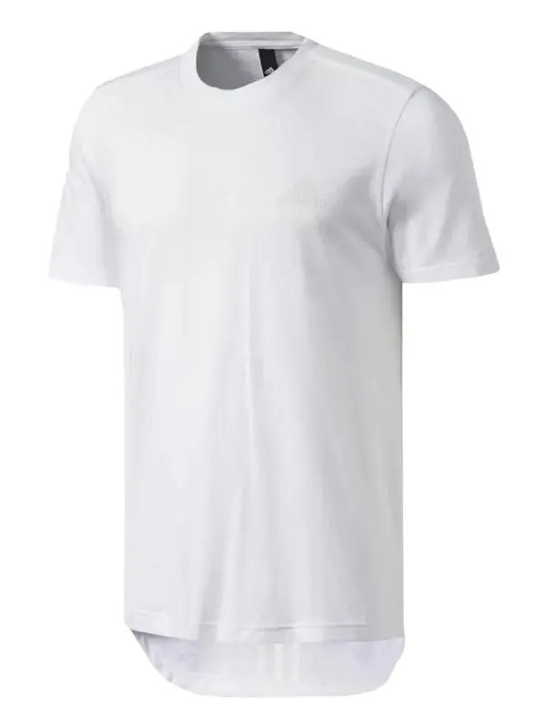 Adidas Essentials Droptail 3-stripe T-shirt - White