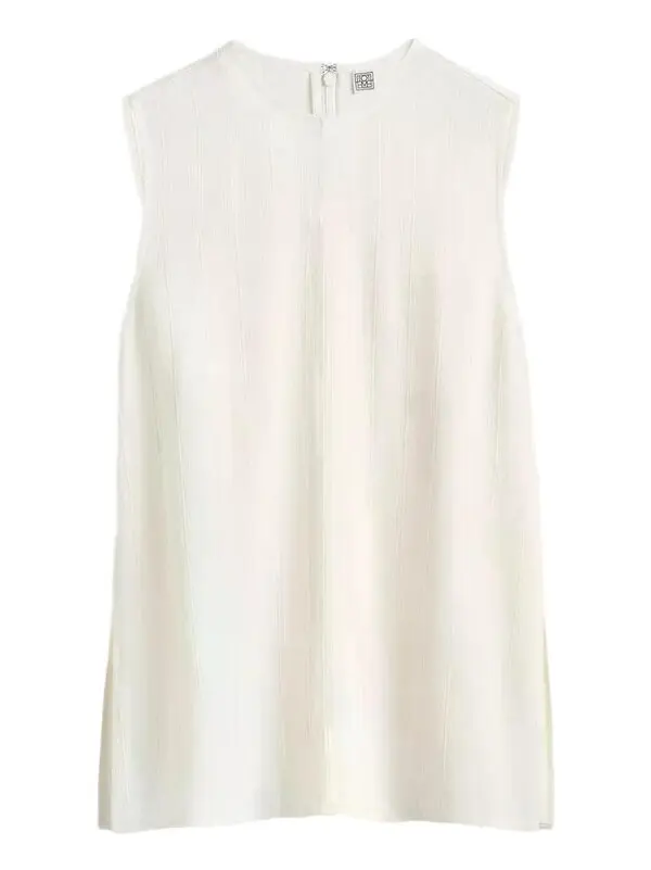 TOTEME Sleeveless Ribbed Top - Neutrals