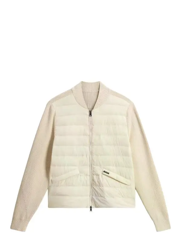 Woolrich Hybrid Bomber Jacket - Neutrals