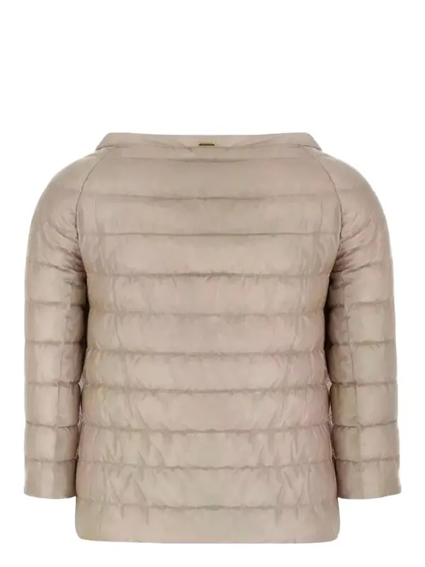 Herno Quilted Jacket With Three-quarter Sleeves - Neutrals