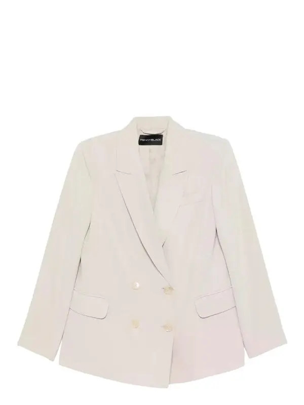 PENNYBLACK Double-breasted Pocket Jacket - Neutrals