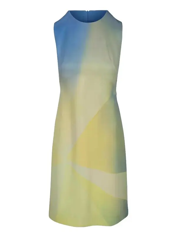 Akris Geometric Sleeveless Dress - Blue