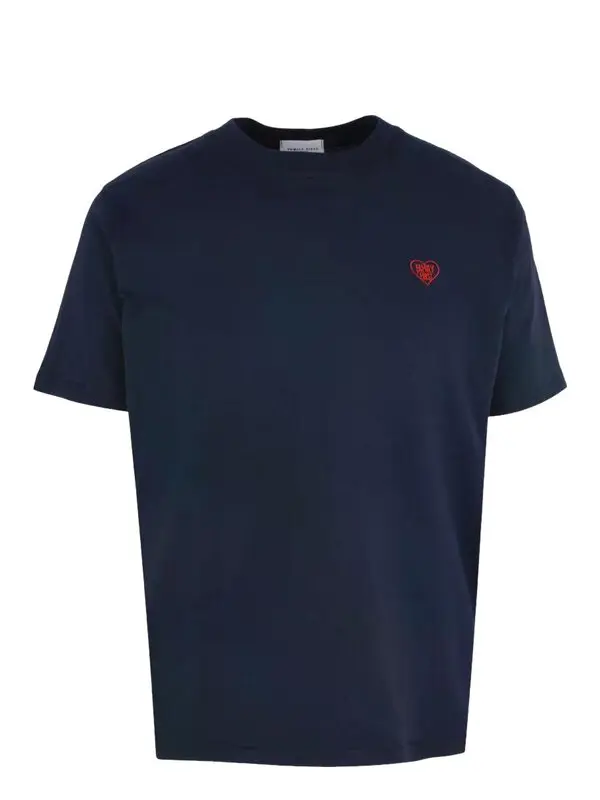 FAMILY FIRST Heart Motif T-shirt - Blue