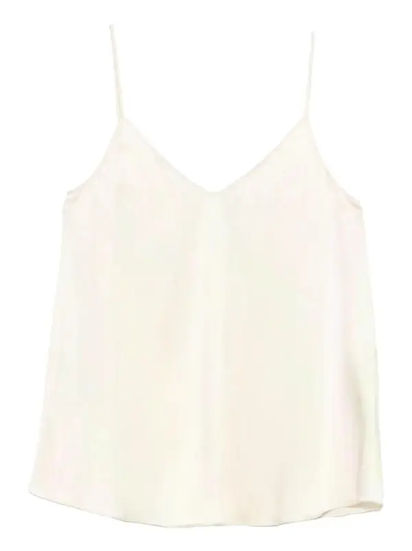 Antonelli Firenze Abe V-neck Spaghetti Strap Top - Neutrals