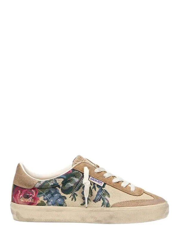 GOLDEN GOOSE Soul Star Floral Print Canvas Sneakers - Multi