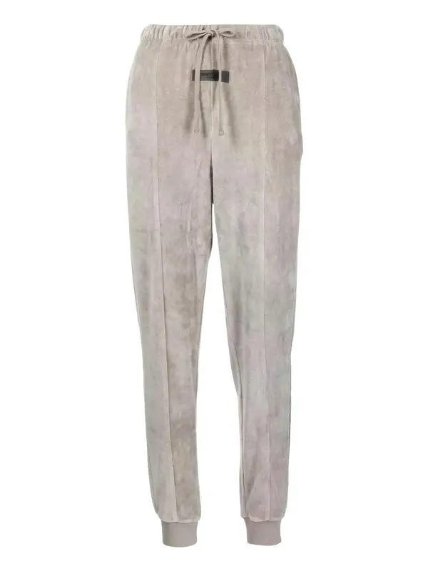 Fear Of God Velour Tapered Track Pants - Grey