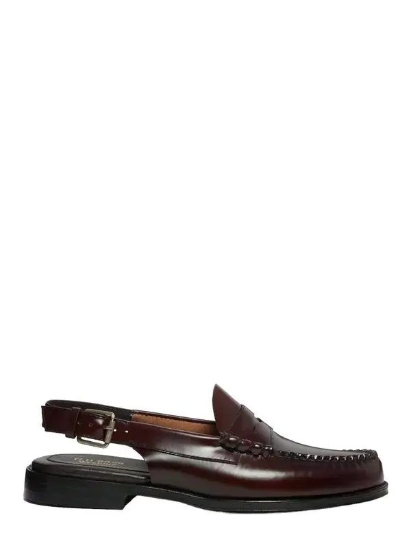 G.H.BASS Weejuns Larson Penny Slingback Loafers - Brown