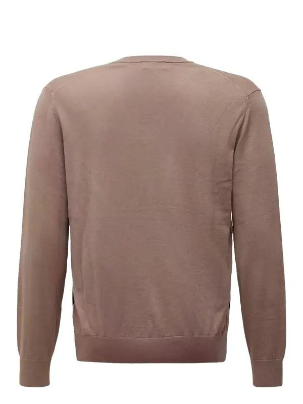 BALLANTYNE Argyle Intarsia-knit V-neck Sweater - Neutrals