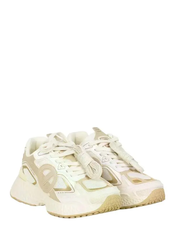NO NAME Carter 2.0 Lace-up Sneakers With Gold-tone Accents - Neutrals