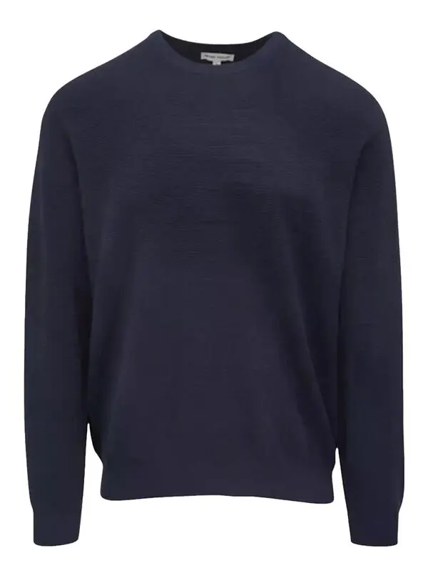 Peter Millar Ribbed Crew Neck Sweater - Blue
