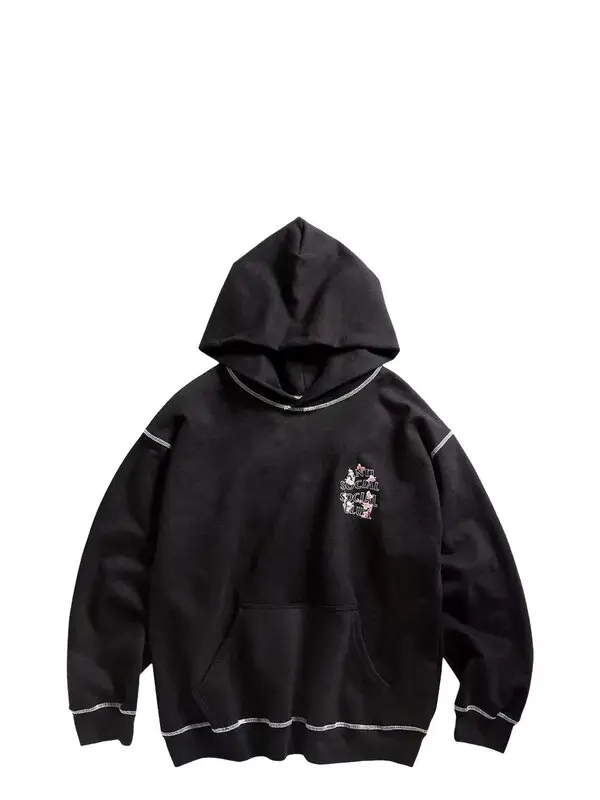 ANTI SOCIAL SOCIAL CLUB Floral-pattern Hoodie - Black