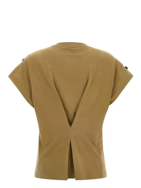 NUDE Embellishment Crew Neck T-shirt - Brown