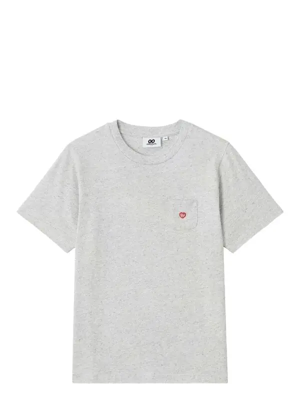 CHOCOOLATE Logo Patch Pocket T-shirt - Grey