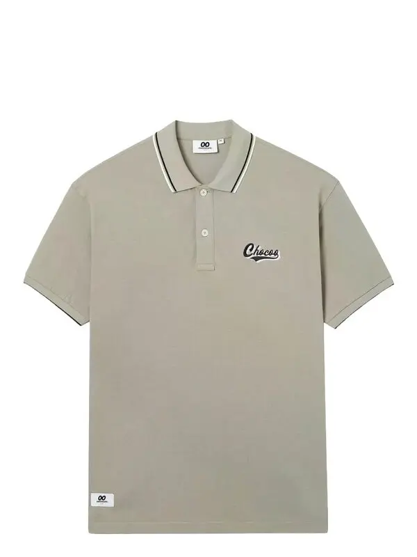 CHOCOOLATE Logo Trim Polo Shirt - Neutrals