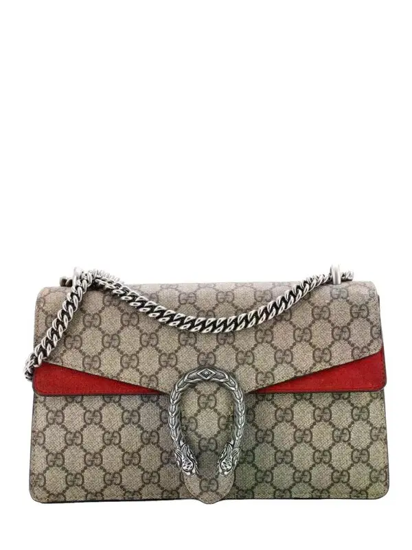 Gucci Dionysus Bag Gg Coated Canvas Small Shoulder Bag - Brown