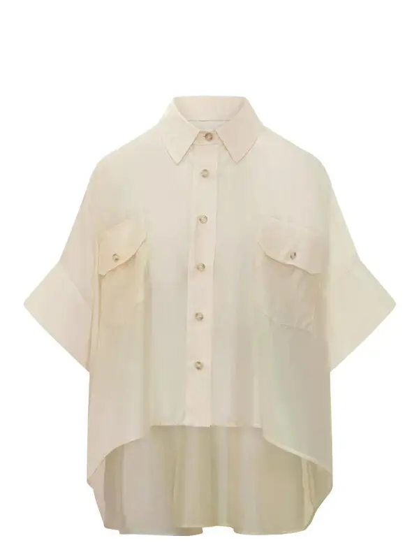 LE SULLY STUDIO Beige Chest Pocket Shirt - Neutrals