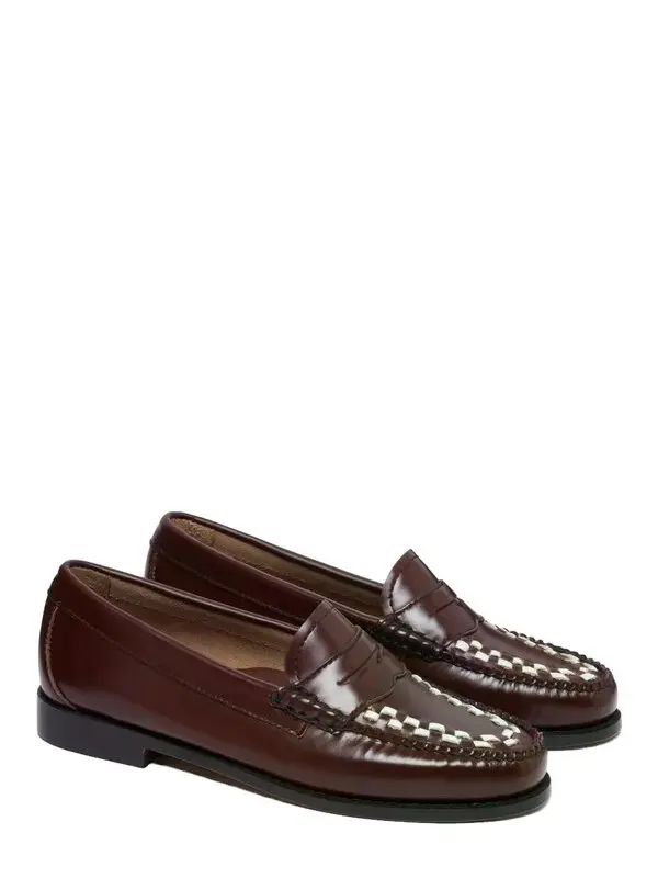 G.H.BASS Weejuns Weave Penny Loafers - Brown