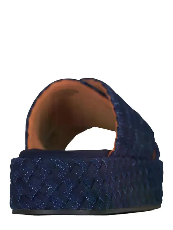 NAGHEDI Laguna Platform Sandals - Blue