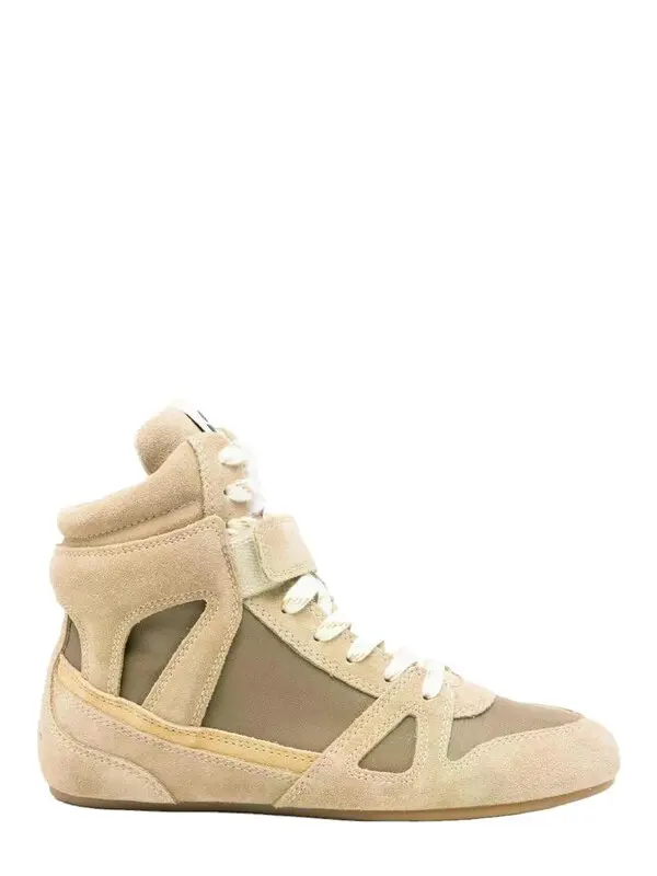 Isabel Marant Étoile Senny Panelled High-top Trainers - Neutrals