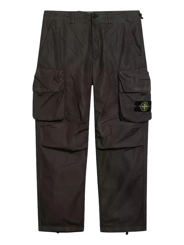 Stone Island 3100036 Cotton Nylon Micro Ripstop Cargo Pants - Grey