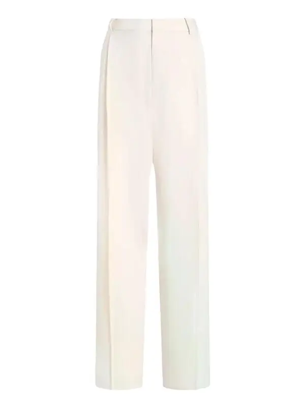 Proenza Schouler Clementina Twill Pleated Trousers - Neutrals