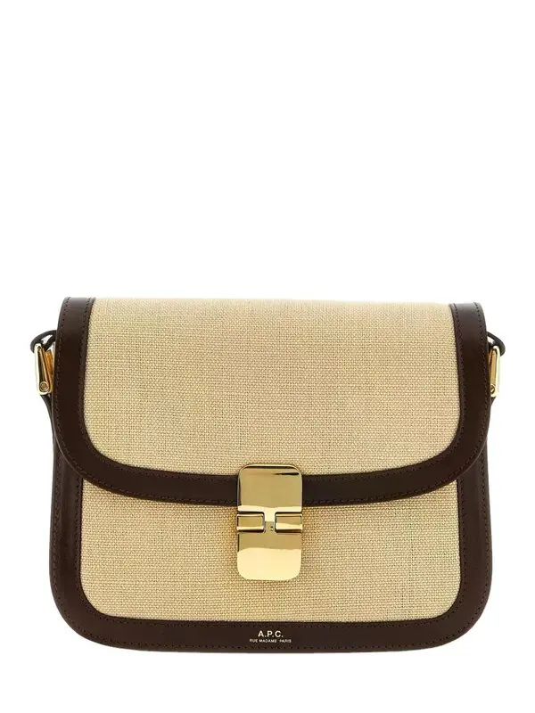 A.p.c. Small Grace Cotton Crossbody Bag - Neutrals