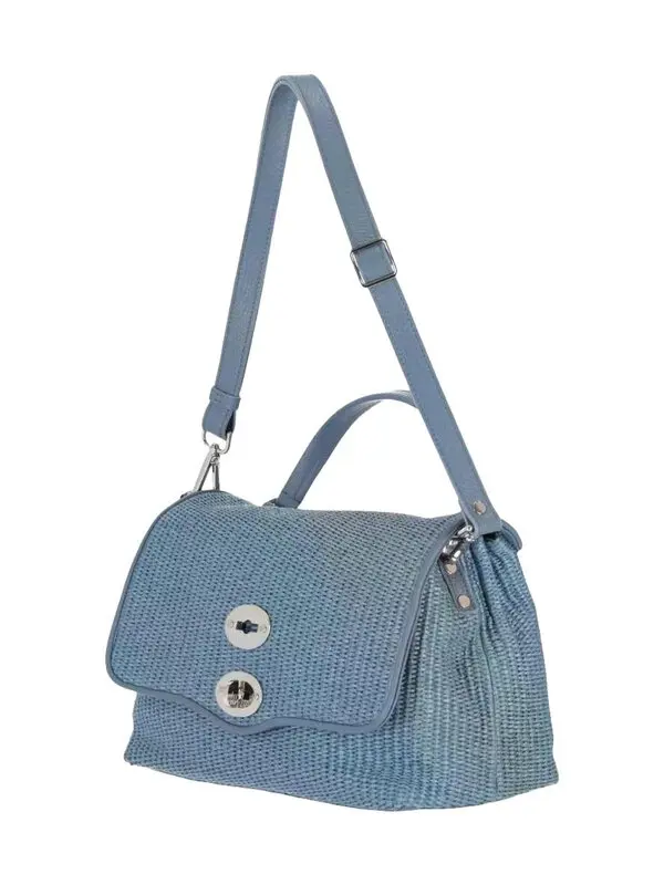 ZANELLATO Small Postina Turnlock Top-handle Satchel Bag - Blue