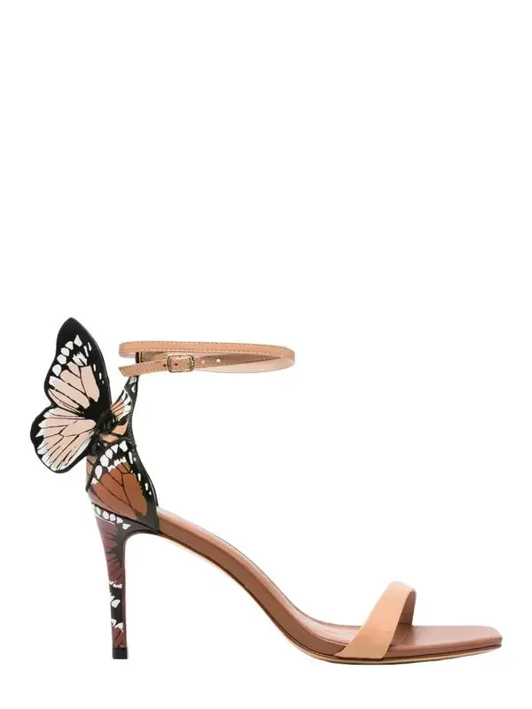 SOPHIA WEBSTER Chiara Butterfly Heeled Sandals - Brown