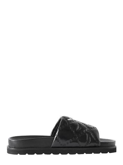 Zadig&Voltaire Teddy Patent-leather Slides - Black