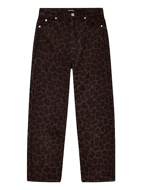 Whistles Leopard-print Barrel-leg Jean - Multi-coloured