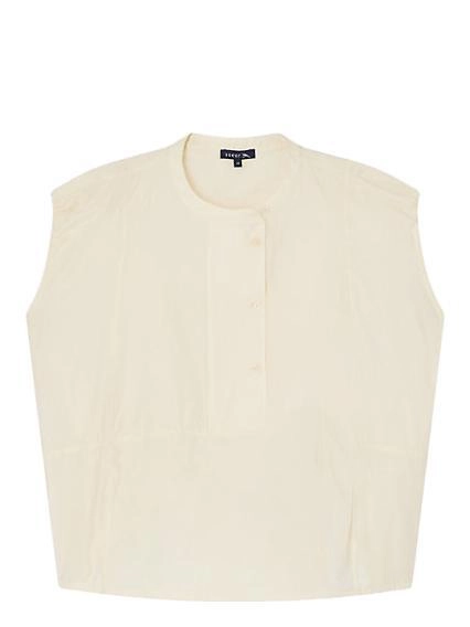 Soeur Danube Relaxed-fit Cotton-blend Shirt - Vanille