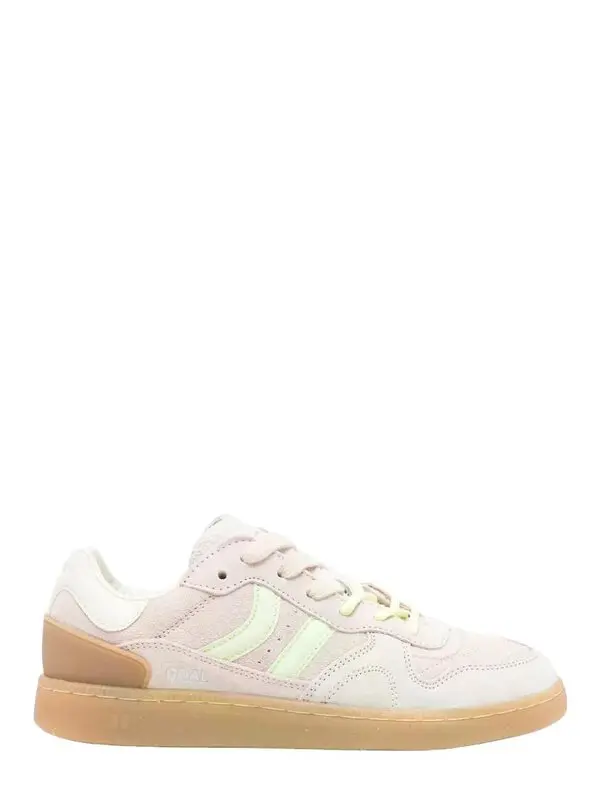 COOLWAY Suede Logo Detail Lace-up Sneakers - Pink